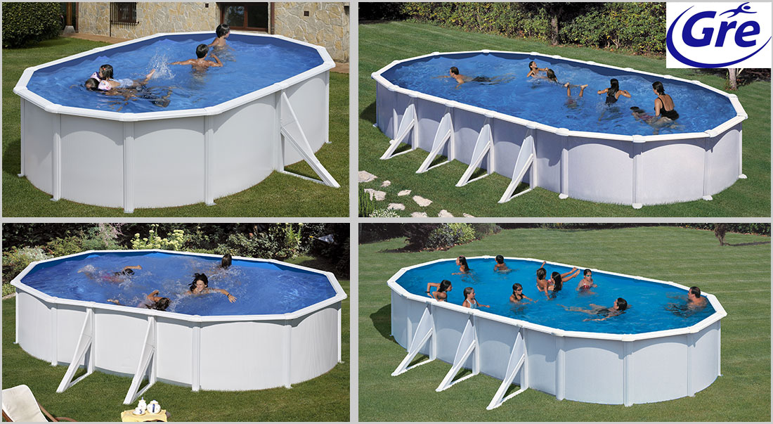 Piscine acier Gré Fidji ovale Piscine acier Gré Fidji ovale