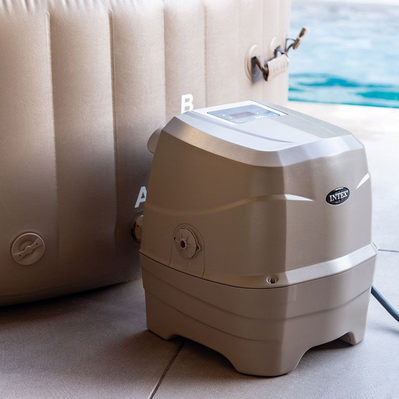 Spa gonflable Intex PureSpa Sahara rond 4 places beige