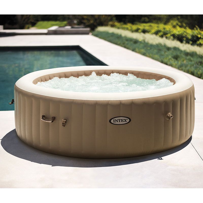Spa gonflable Intex PureSpa Sahara rond 6 places beige