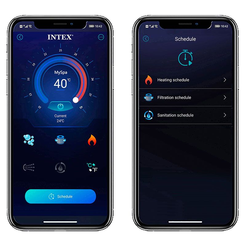 Spa gonflable Intex Pure Spa Calacatta bulles jets 4 places WiFi